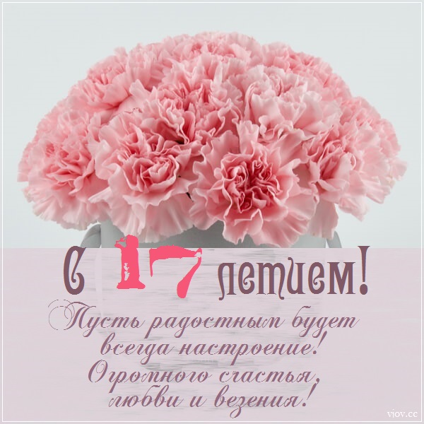 Картинки поздравления - С днем рождения девушке 17 лет (30 фото)